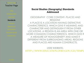 Geography Webquest | PPT
