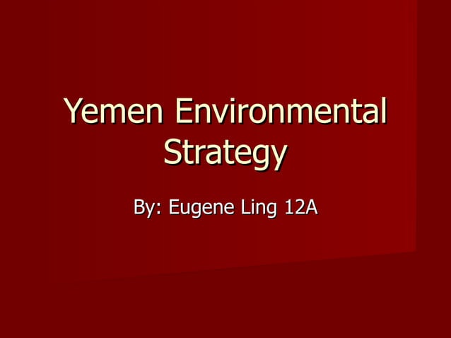 Geography yemen presentation | PPT