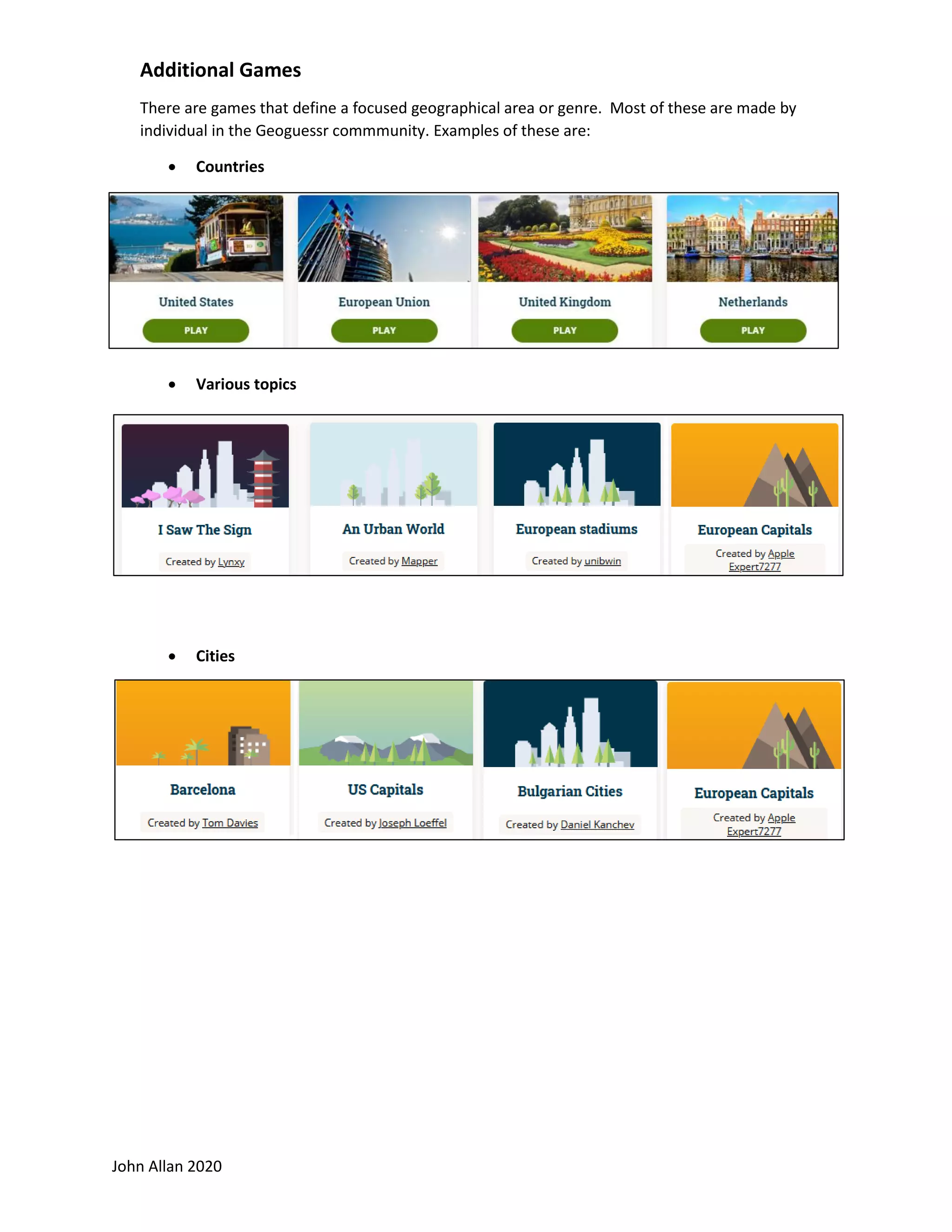 Playing Geoguessr | PDF