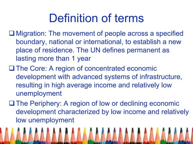 AS Level Human Geography - Migration of Population | PPTX