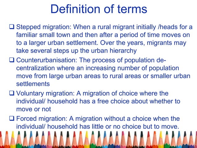 AS Level Human Geography - Migration of Population | PPTX
