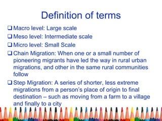 Step Migration Human Geography