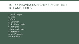 Geohazard mapping and assessment program | PPTX