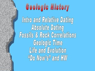 Geologic History Powerpoint Notes | PPS