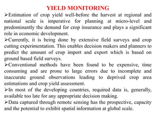 Geoinformatics For Precision Agriculture | PPTX