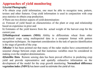 Geoinformatics For Precision Agriculture | PPTX