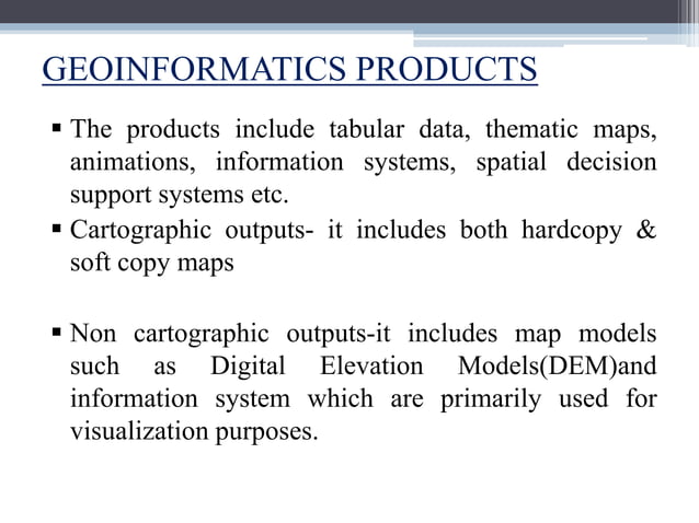 Geoinformatics (1) | PPTX | Geography | Science