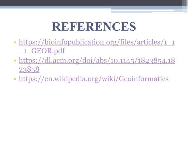 Geoinformatics (1) | PPTX | Geography | Science