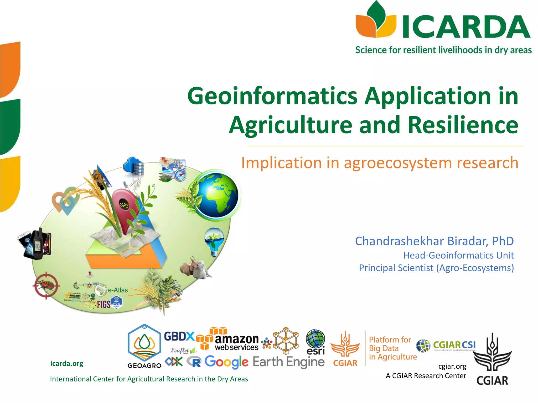 Geoinformatics in agroecosystem research | PPT