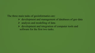 Geoinformatics ppt | PPTX