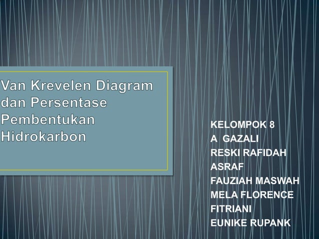 Van Krevelen Diagram dan Pembentukan Hidrocarbon | PPTX