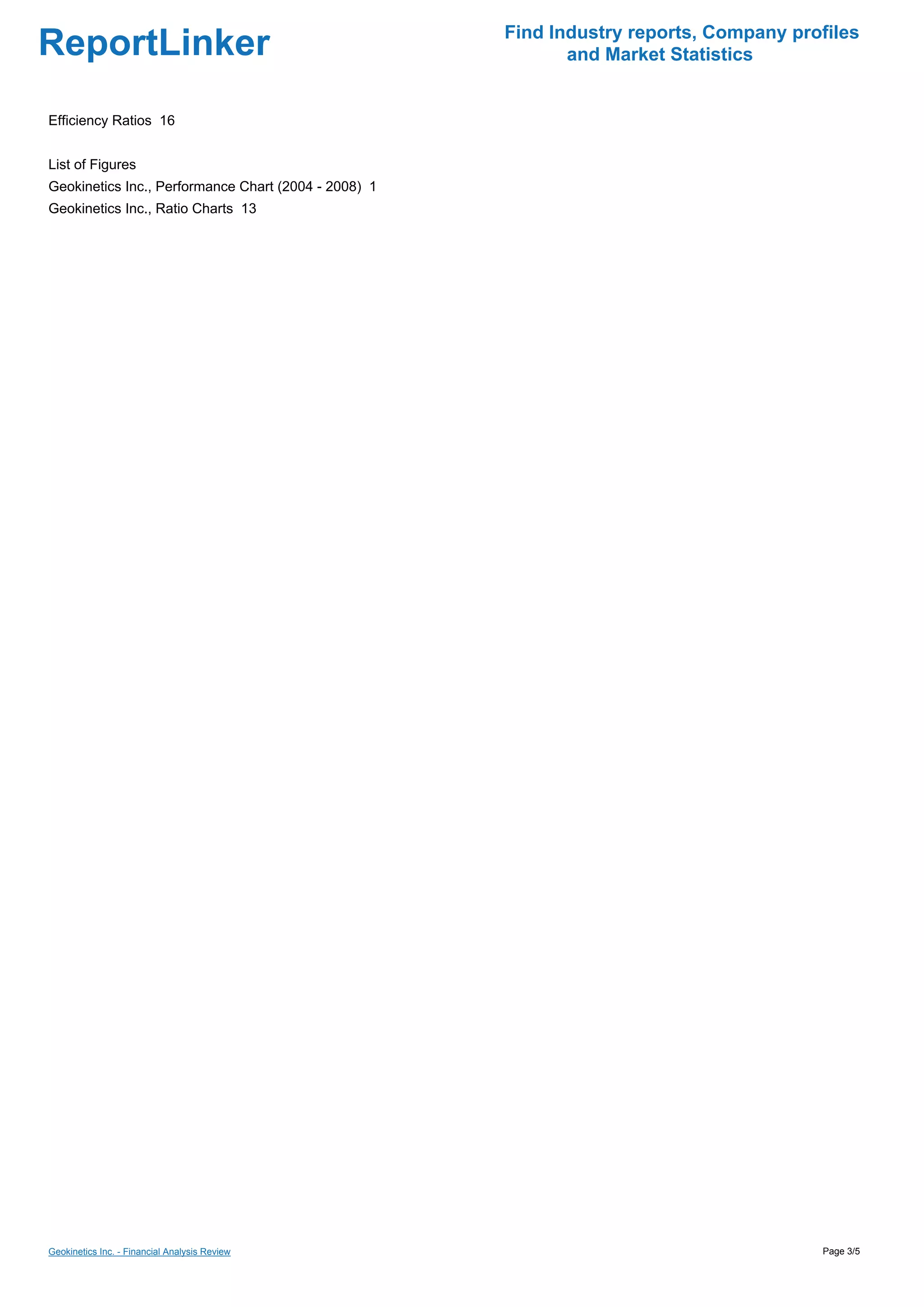 Geokinetics Inc. - Financial Analysis Review | PDF | Financial Industry ...