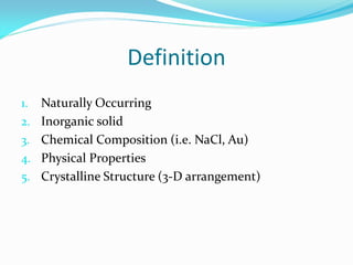 Mineral Lecture | PDF