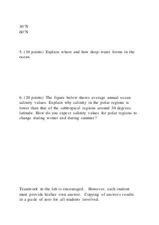 GEOL 1330Name Global Warming Lab #4 Due Oct. 111. (20 | DOCX