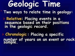 Geol162 geologic time | PPT