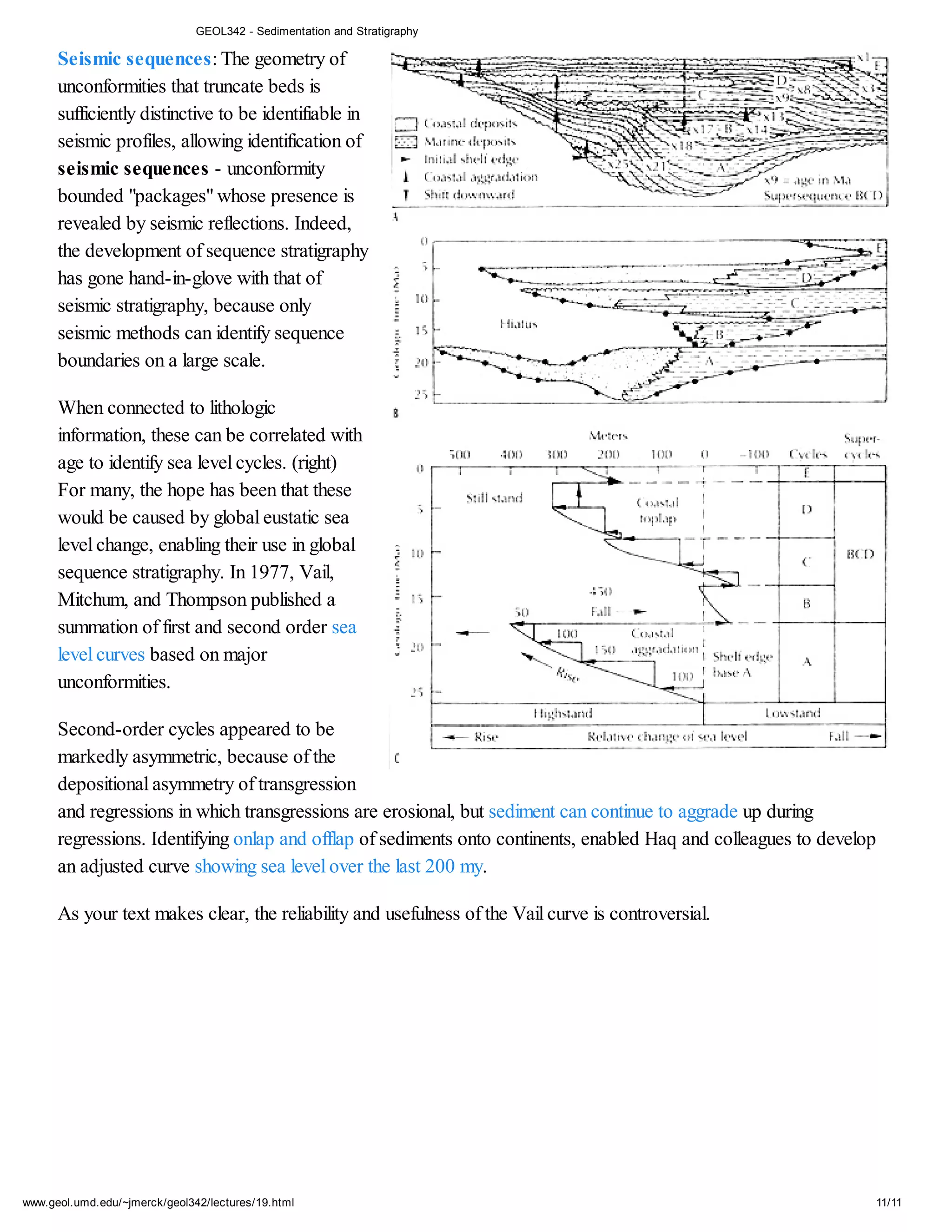 Geol342 sedimentation and stratigraphy | PDF