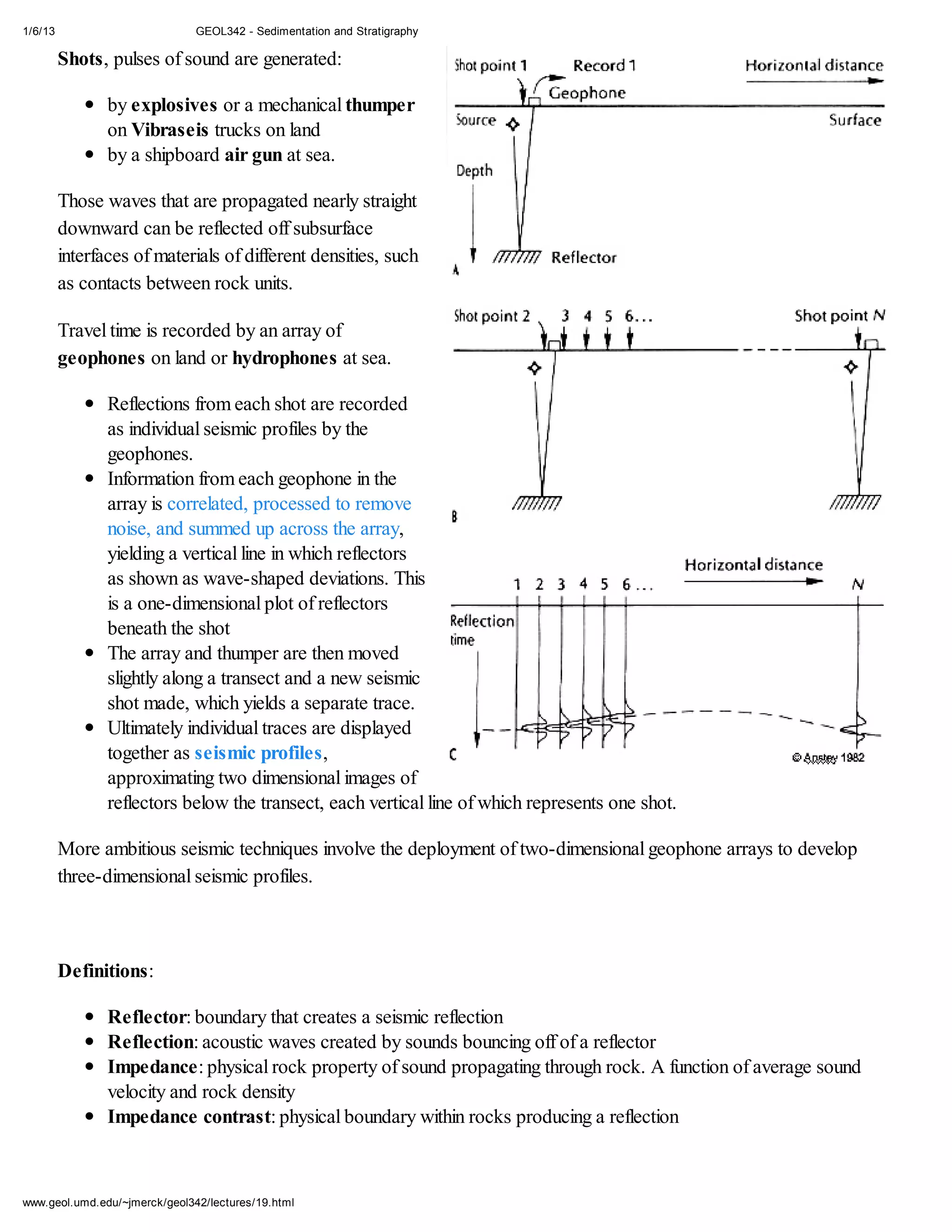 Geol342 sedimentation and stratigraphy | PDF