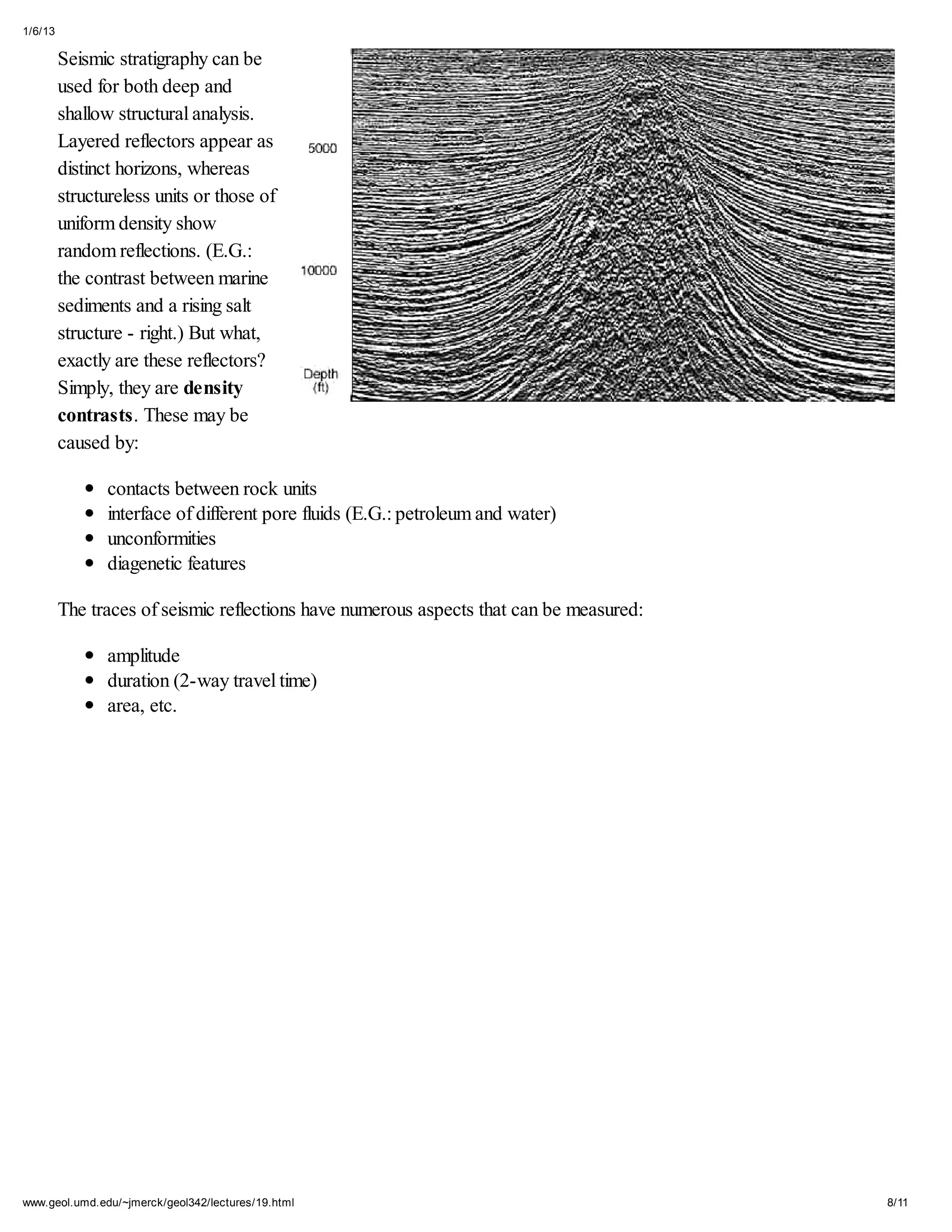 Geol342 sedimentation and stratigraphy | PDF