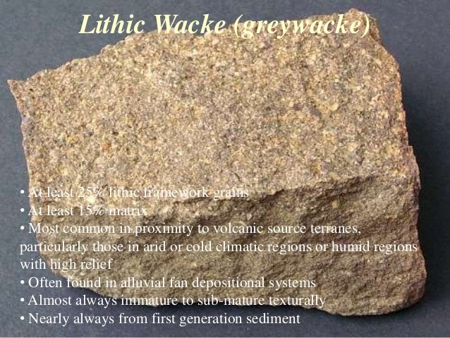 Classification of Sandstone