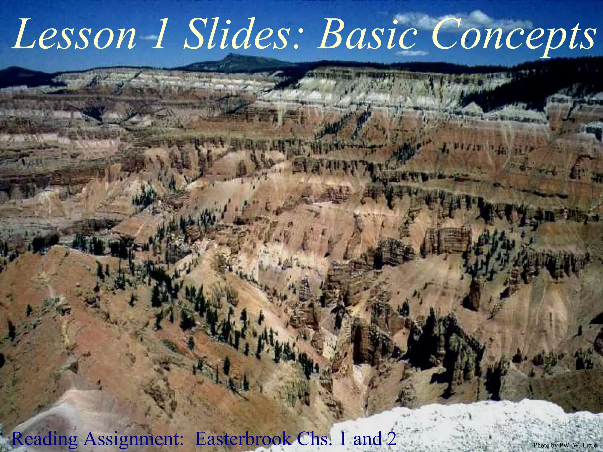 Geomorphology Topic 1 (Part 1) - Basic Concepts | PPT