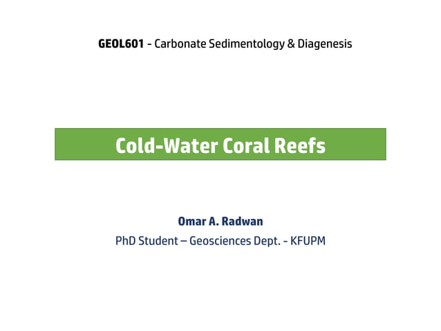 Cold-Water Coral Reefs | PPT