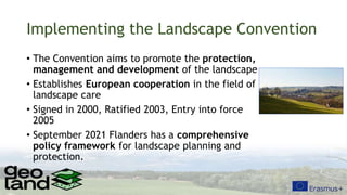 GEOLAND Landscape Policy Case Study: Flanders | PPT