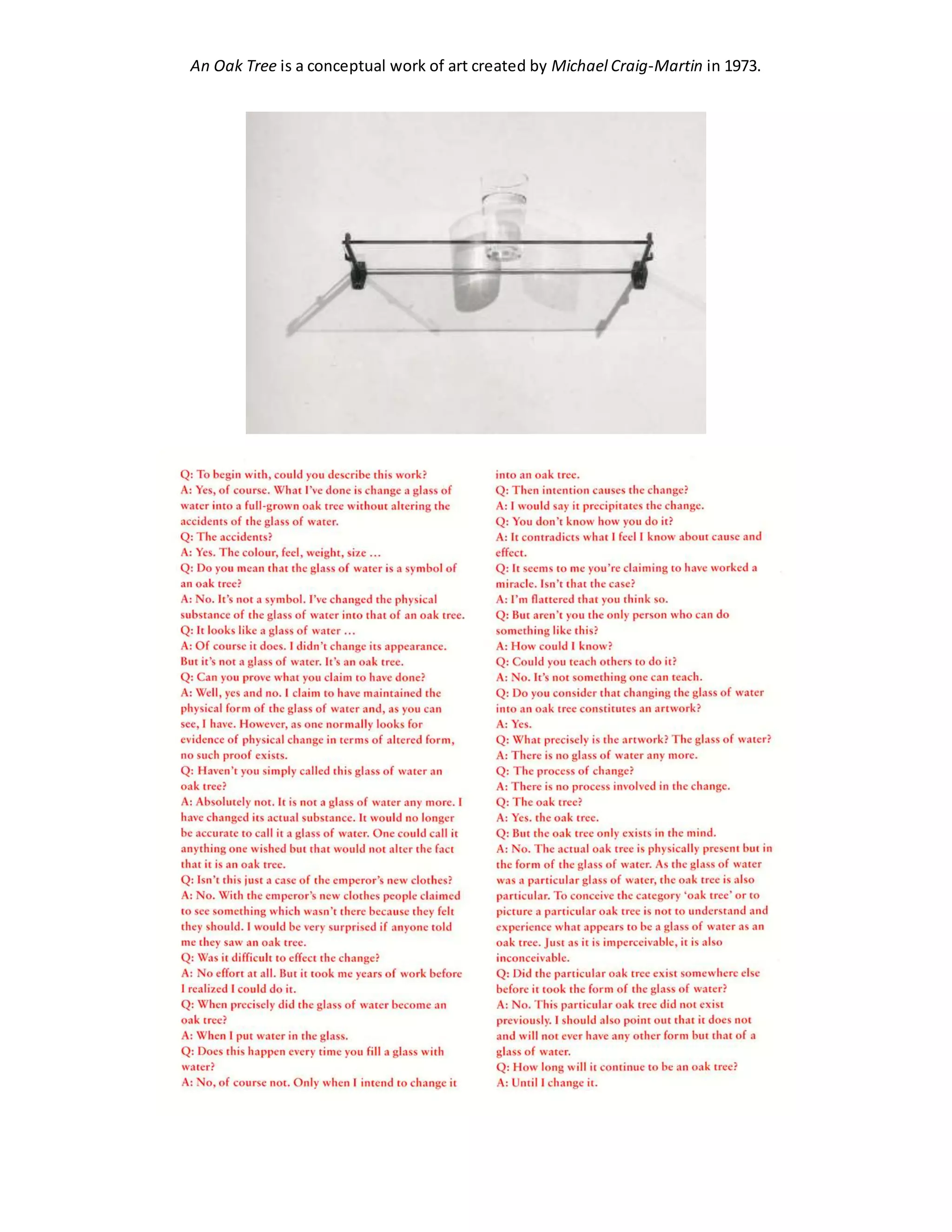 An oak tree authors says i say | PDF