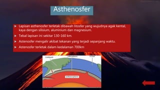 Geografi SMA, Struktur lapisan bumi | PPTX