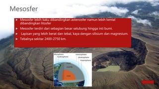 Geografi SMA, Struktur lapisan bumi | PPTX