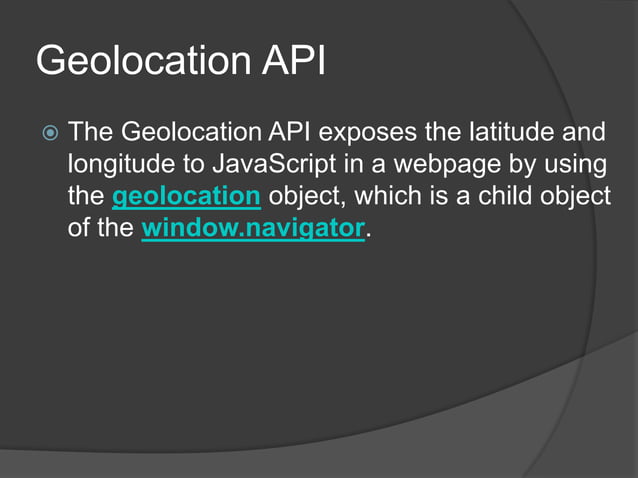 Geoloaction | PPTX