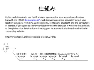 Geolocation API実地試験 | PPTX