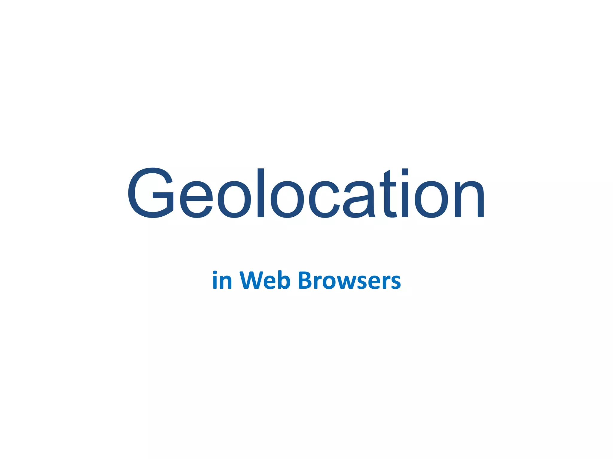 Geolocation | PPT | Free Download