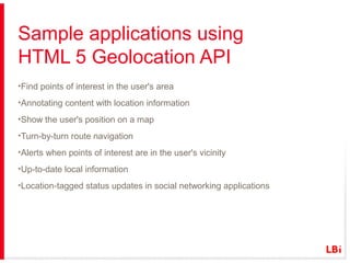 HTML5 Geolocation API | PPT