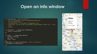 GeoLocation using Google Maps JavaScript API v3 | PPT | Web Development ...