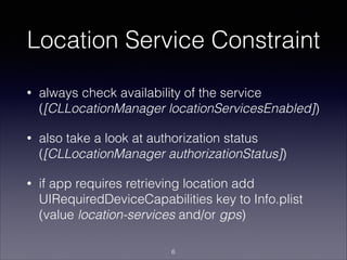 Introduction to the geolocation & Apple's maps API | PPT