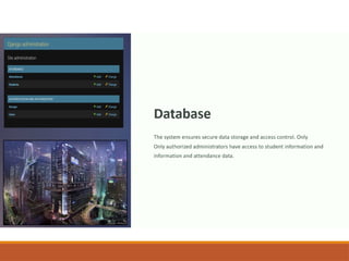 Mini project geo location based facial recognition attendance system in ppt is 09876@#.pptx