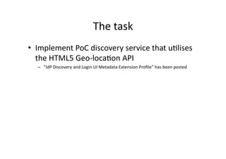Geo Location Initial PoC | PDF