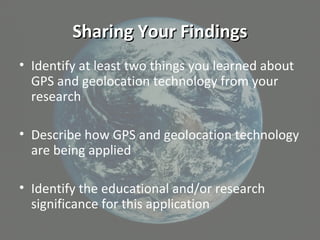 Geolocation lesson slide show | PPT