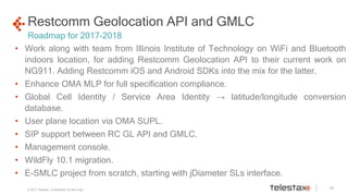 Restcomm Geolocation API and GMLC Restconn 2017 | PPSX