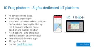 Geolocation services of IO Frog platform | PDF