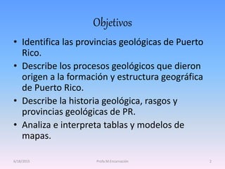 Geología de puerto rico | PPTX