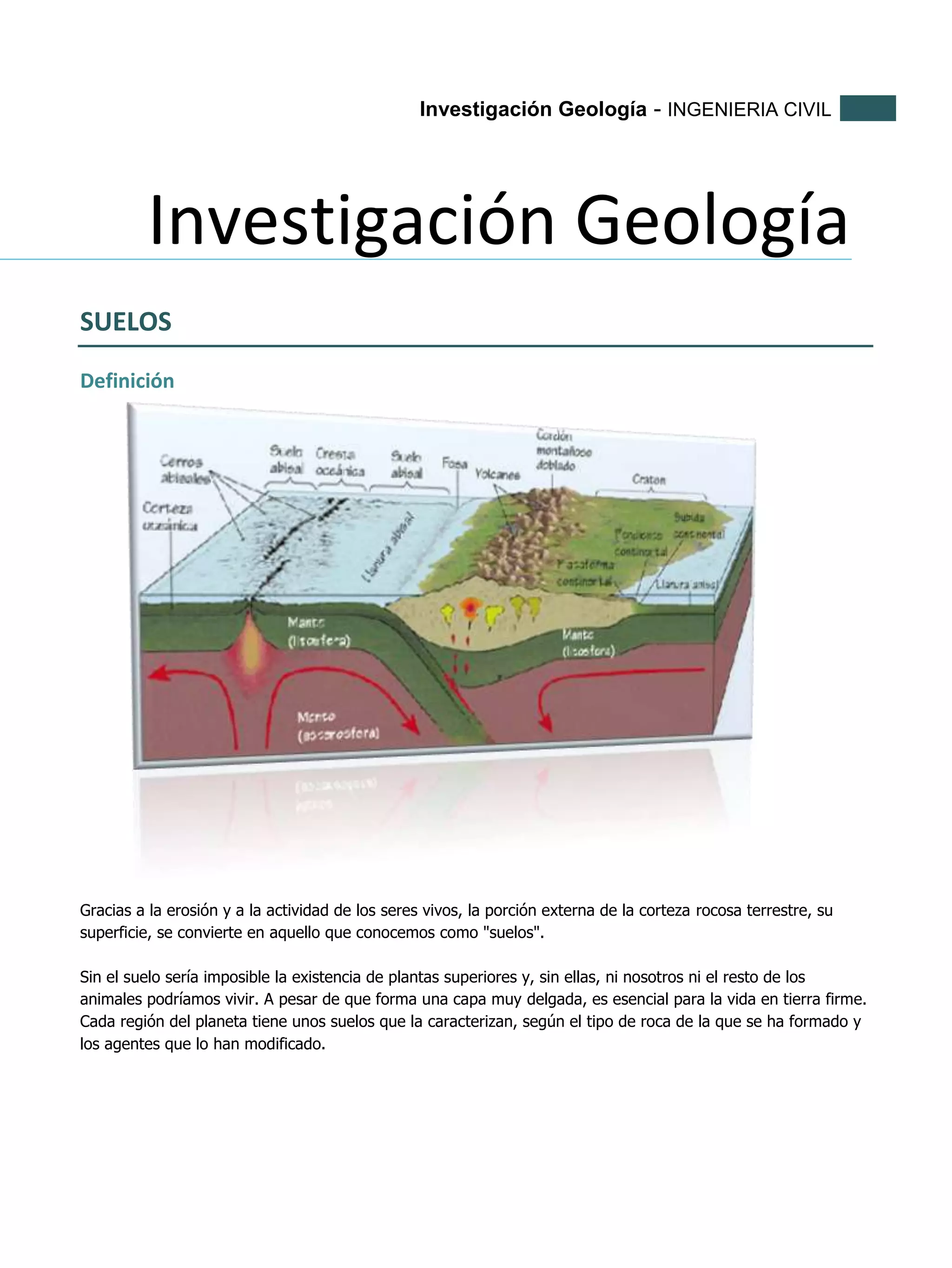 Tipos de Suelos y Tipos de Rocas | DOCX