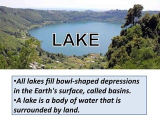Geologic features (Trench, Atoll, Rift Valley and Lake) | PPTX