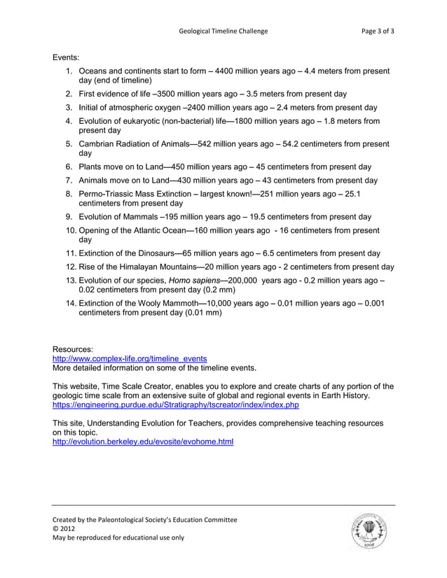 Geological timeline-activity reduced | PDF