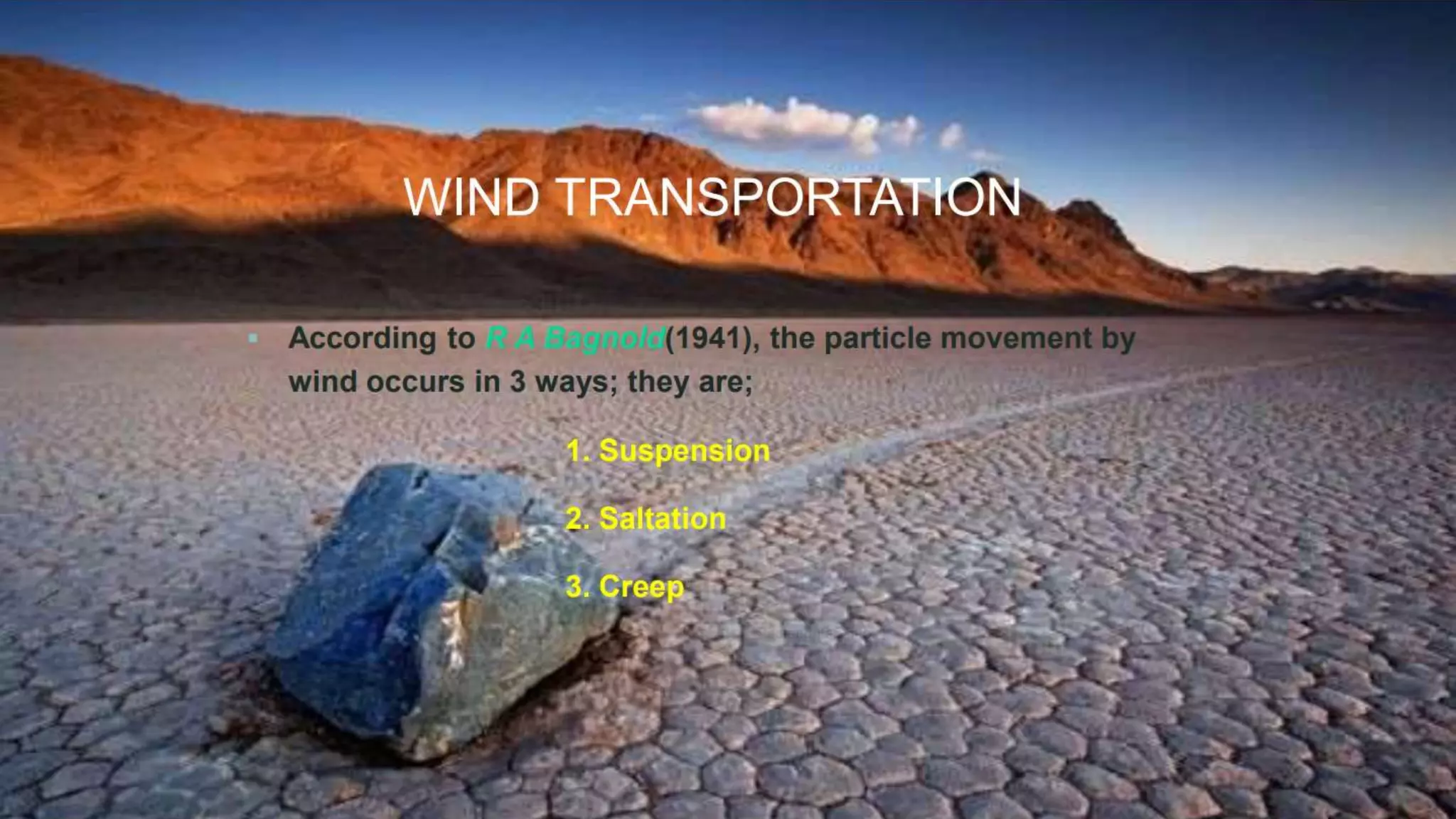 Geological action of wind | PPT