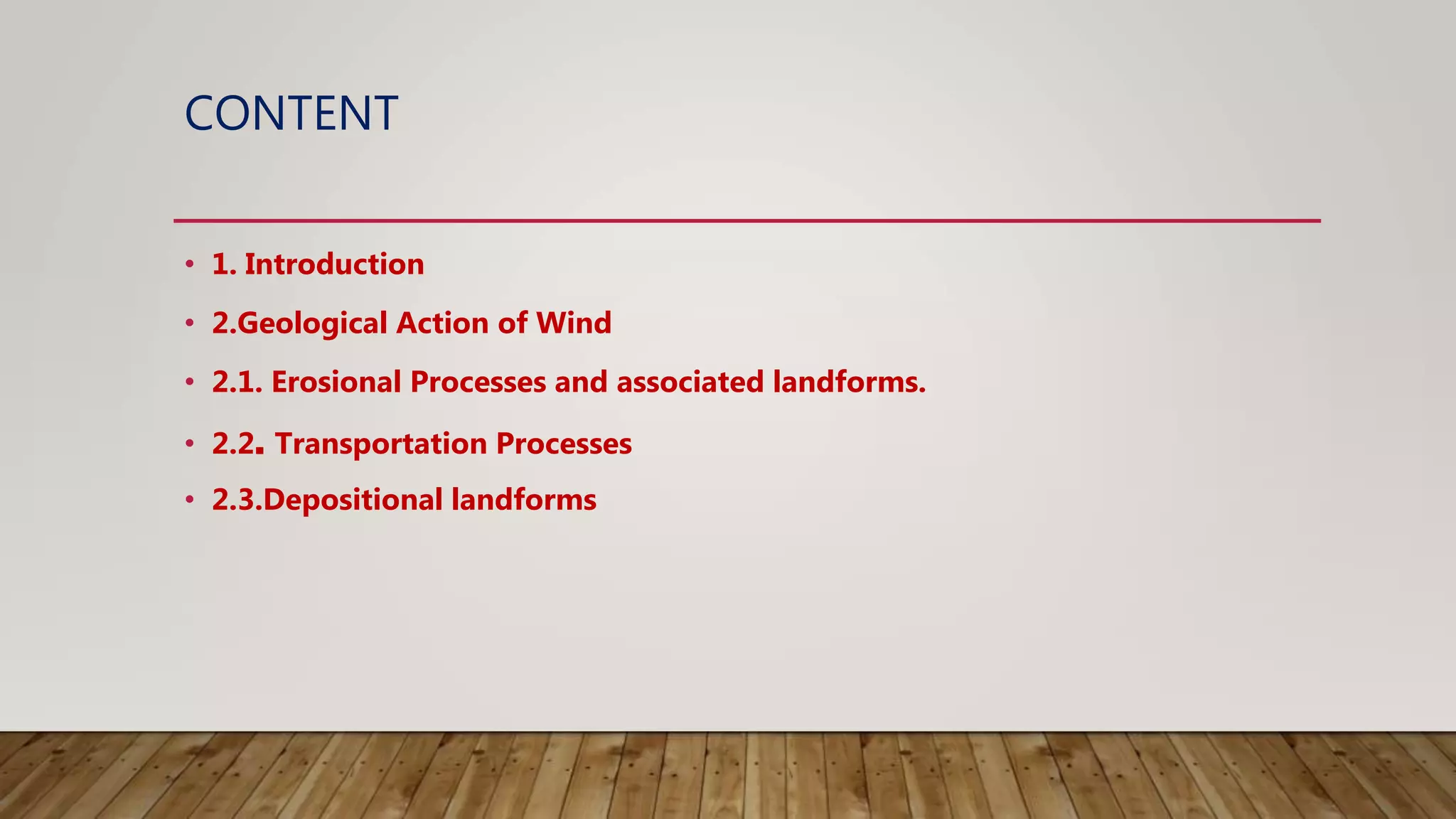 Geological action of wind | PPT