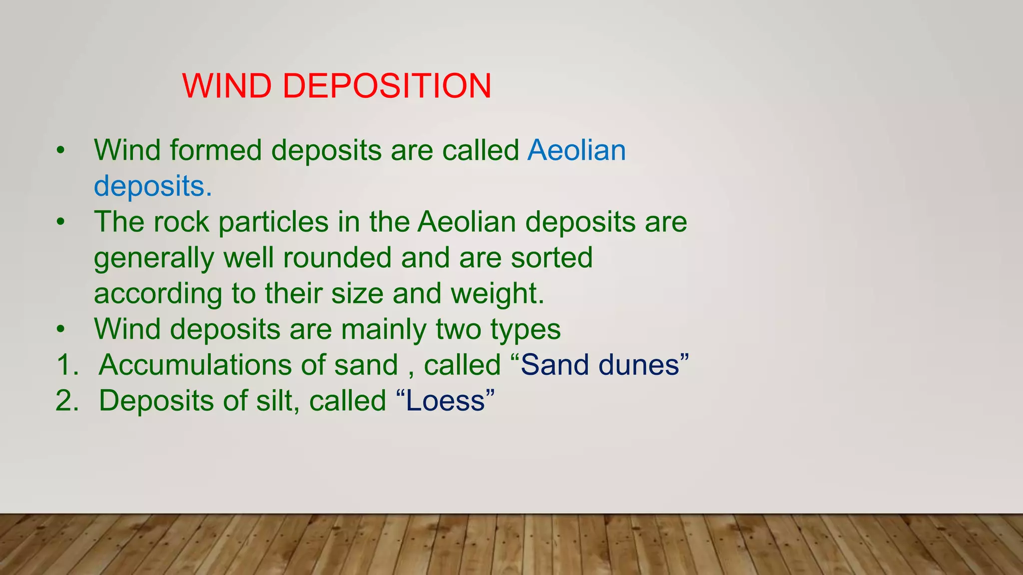 Geological action of wind | PPT