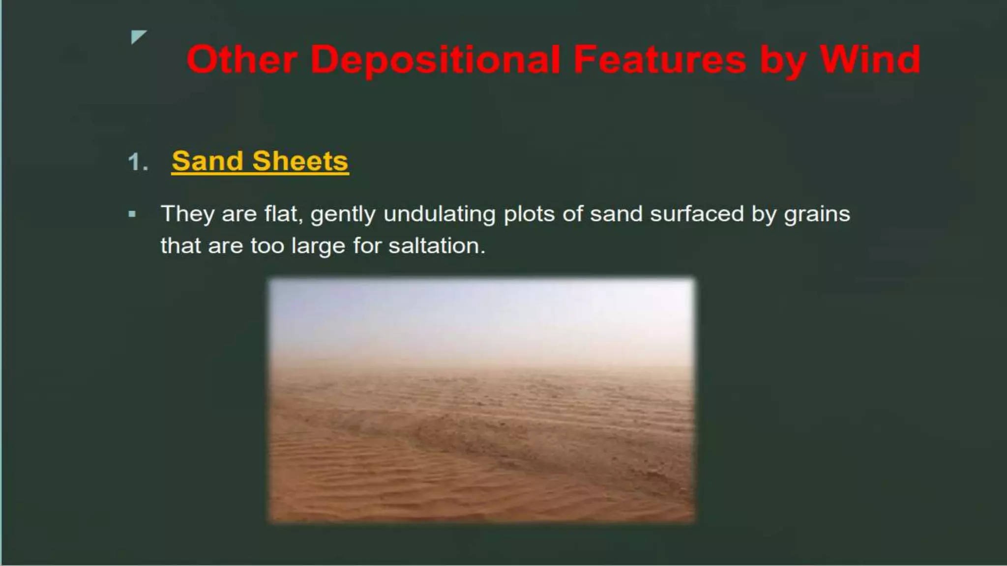 Geological action of wind | PPT