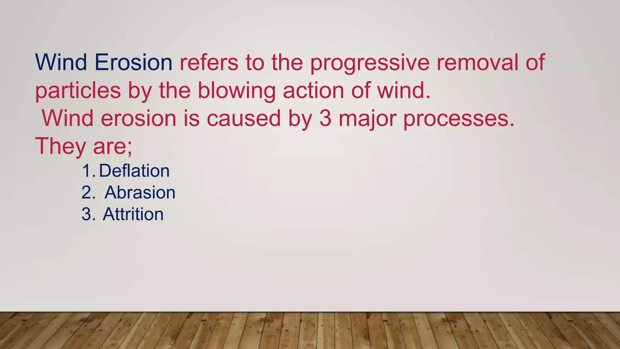 Geological action of wind | PPT