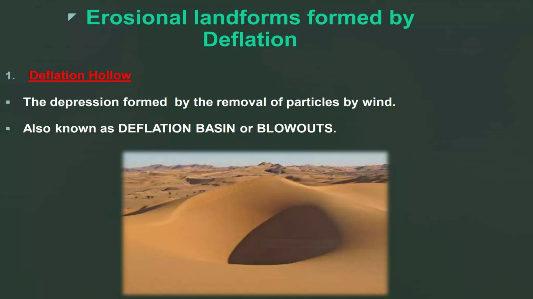 Geological action of wind | PPT